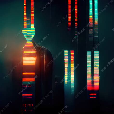 Dna Sequencing Illustration Stock Image C0561387 Science Photo