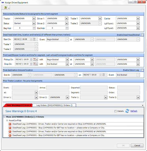 Dispatching An Empty Move Tmw Operations