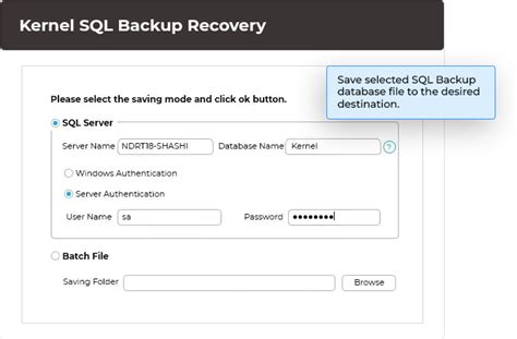 Sql Backup Recovery Tool Restore Sql Server Bak Files Easily