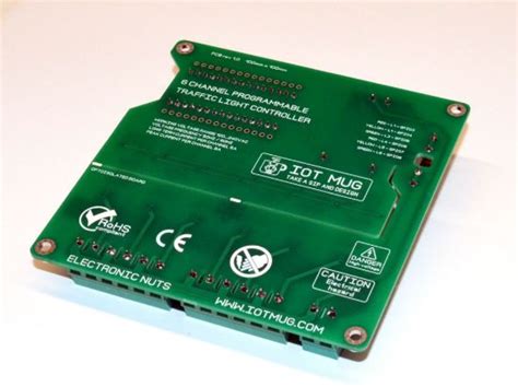 6ch traffic light controller arduino based programmable board iotmug