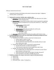 TEST 3 STUDY GUIDE 1 Docx TEST 3 STUDY GUIDE What You Need To Know For Test 3 Understand All