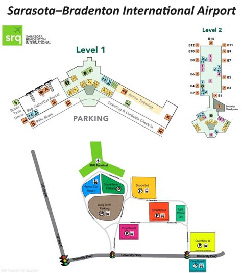 Sarasotabradenton International Airport Map