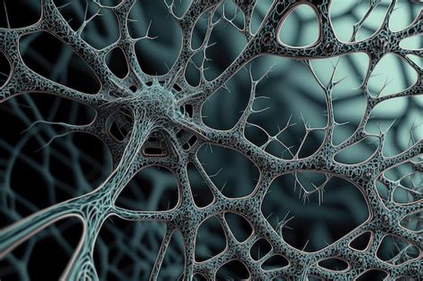 Premium Ai Image Closeup Of Neural Network With Intricate Patterns Visible