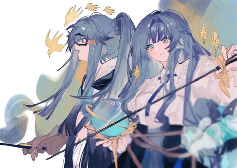 Astesia And Astgenne Arknights Drawn By Inkam Danbooru