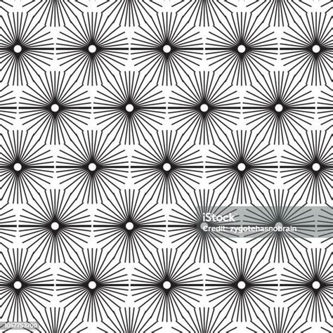세련 된 검은색과 흰색 단색 기하학적 그래픽 패턴 벡터 일러스트 레이 션 검은색에 대한 스톡 벡터 아트 및 기타 이미지 검은색 기하 기하 도형 Istock