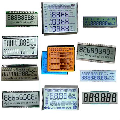 Custom 7 Segment Lcd Display For Solar Energy System