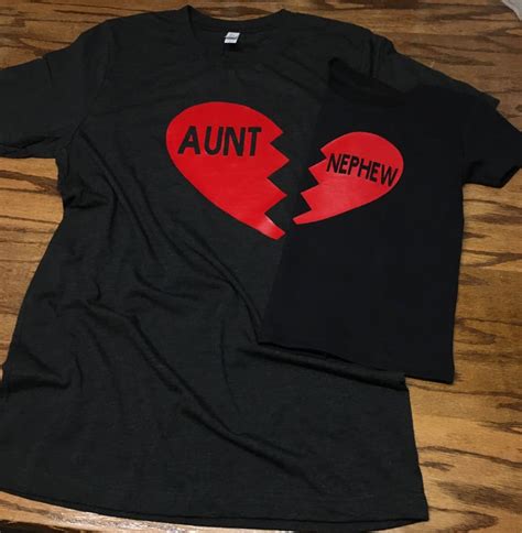 Auntie And Matching Niece Or Nephew Shirt Or Onesie Aunt And Etsy