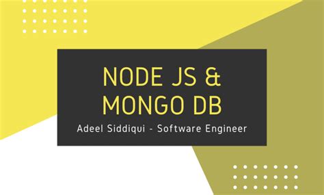 Develop A High Quality Rest Api Using Node Js And Mongodb By Adeelsiddiqu001 Fiverr