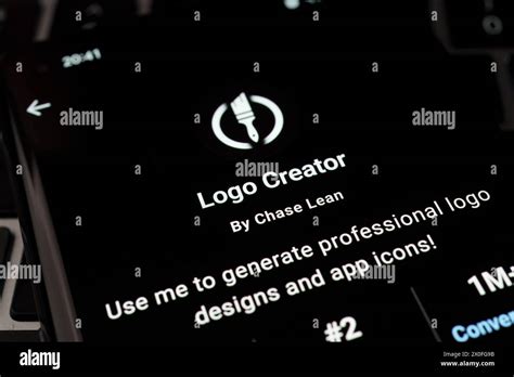 Logo Creator Custom Gpt Seen In Gpt Store On The Screen Of Smartphone