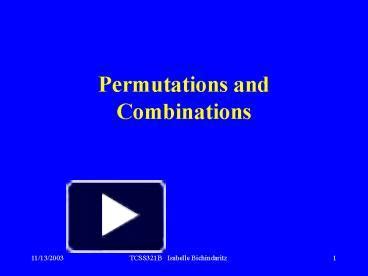 Permutations And Combinations Presentation Free To View
