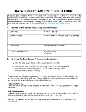 Fillable Online Subject Access Request Procedure And FormPERSONAL DATA REQUEST RESPONSE TEMPLATE