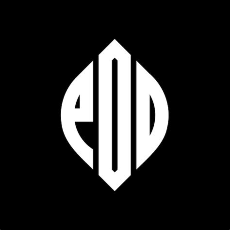 Premium Vector Pdo Circle Letter Logo Design With Circle And Ellipse Shape Pdo Ellipse Letters