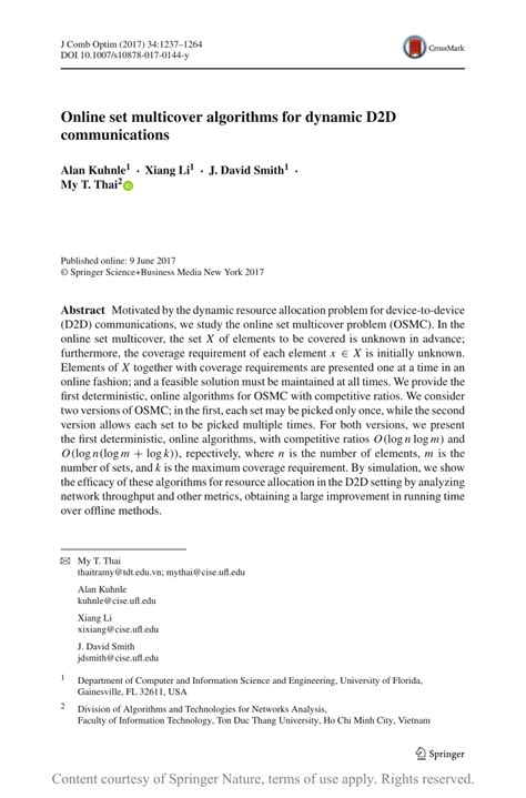 Online Set Multicover Algorithms For Dynamic D2d Communications
