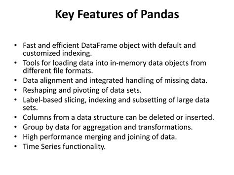 Solution An Overview And Documentation Of Panda Python Library Studypool