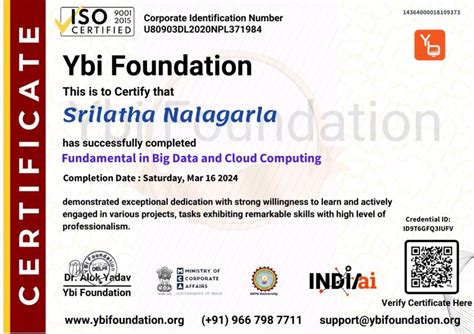 Completed Big Data And Cloud Computing Course Srilatha Nalagarla Posted On The Topic Linkedin