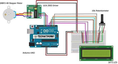 Stepper Motor With Arduino Using Uln 2003 Driver Arduinpo With