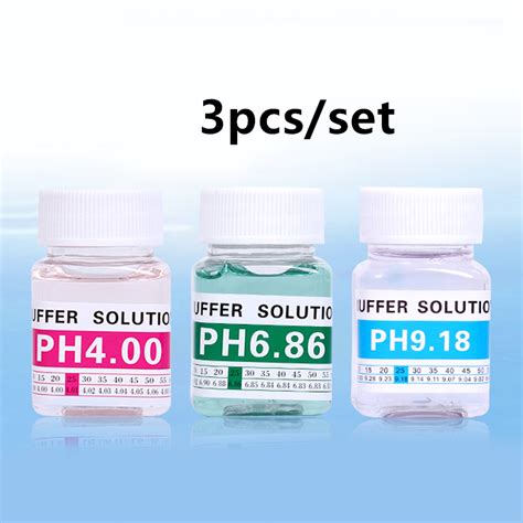 Jual 3pcs Set Cairan Kalibrasi Ph Meter 50 Ml Larutan Liquid Buffer Calibration Solution Alat