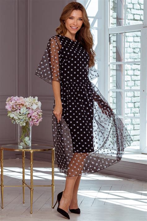 Нарядное платье в горошек Vestidos De Fiesta Sencillos Vestidos De