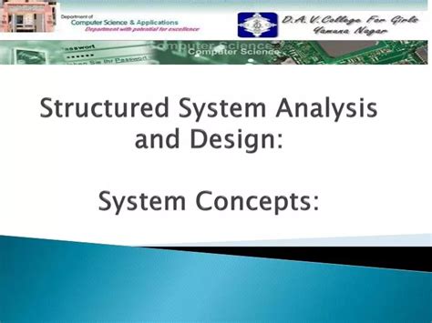 PPT Structured System Analysis And Design System Concepts PowerPoint Presentation ID