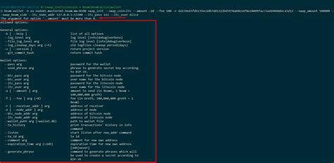 [swap] Dont Show Help List After Errors With 0 Zero Amount In The Arguments · Issue 704