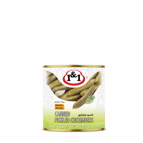 Canned Pickled Cucumbers Mini One And One Group