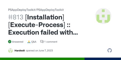 Installation Execute Process Execution Failed With Exit Code 2