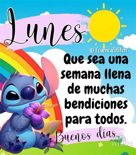 Frases Stitch Yo Amo A Stitch En 2024 Felicitaciones De Buenos Dias