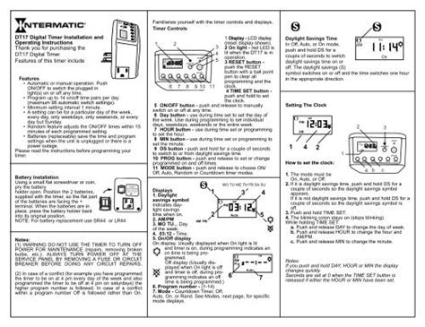 Intermatic Digital Light Timer Instructions Shelly Lighting