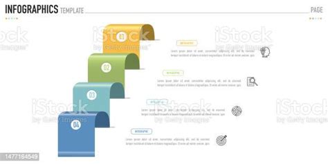 비즈니스 프레젠테이션을 위한 종이 접기 및 리본 인포그래픽 0명에 대한 스톡 벡터 아트 및 기타 이미지 0명 3차원 형태 개념 Istock