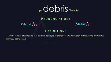 Debris Meaning English At Leona Jolly Blog