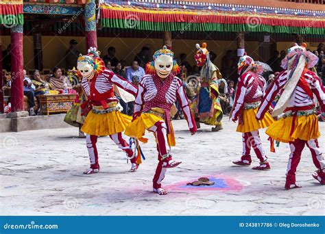 Cham Dance Of Hemis Festival Is The Masked Dance Performed By The Lamas Ladakh India