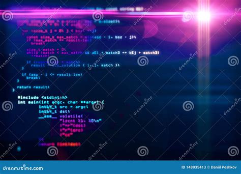 Abstract Coding Texture Stock Image Image Of Internet 148035413