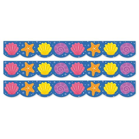 Creative Teaching Press Ez Border Bulletin Board Border 3 X 2 Sea