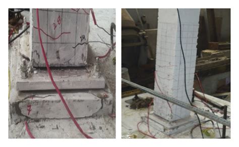 A Crack Pattern On Monolithic Column B Crack Pattern On Pc I C