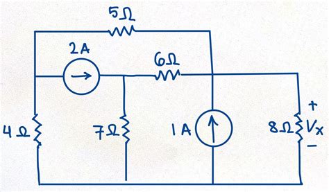 Solved Consider The Circuit Below Use Nodal Analysis To