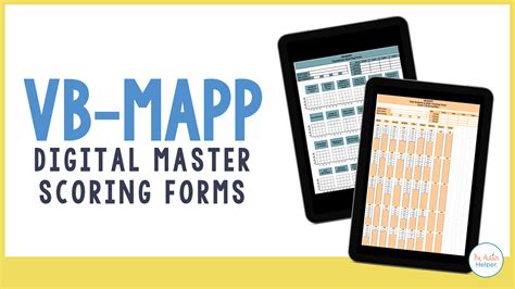 Vb Mapp Digital Master Scoring Forms The Autism Helper