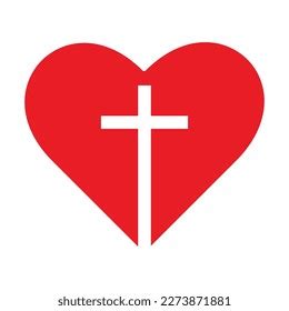 Como Dibujar Una Cruz Con Un Corazon