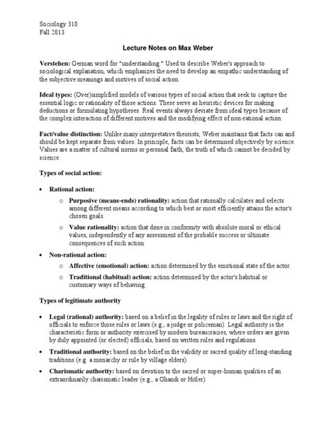 Mark Weber Life Histroy Pdf Pdf Max Weber Rationality