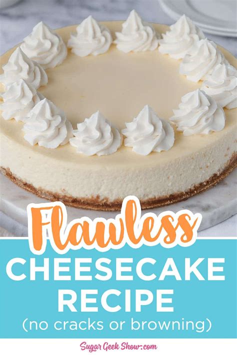 Classic Cheesecake Recipe Video Tutorial Sugar Geek Show