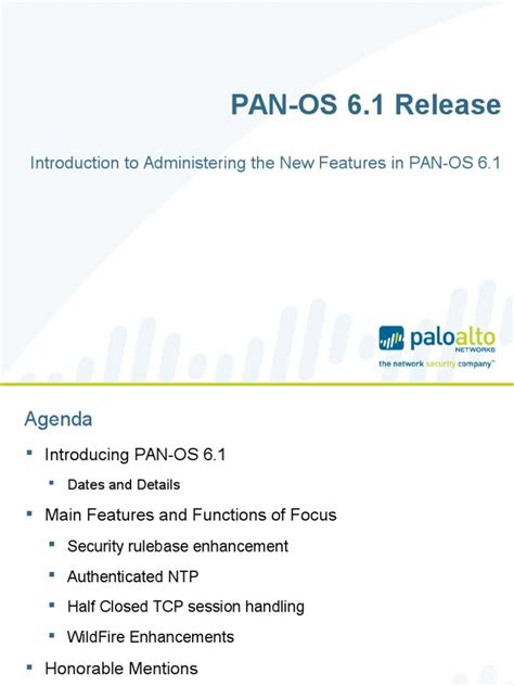 Introduction To Administering New Features In Pan Os 61 Final Pdf Transmission Control