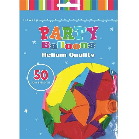 Coloured Assorted Balloons Pack Of 50 Big W