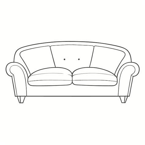 Premium Vector Couch Vector Illustration Line Art