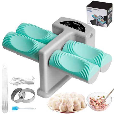 Electric Dumpling Maker Machine Automatic Rapid Dumpling Forming 2 Mold 4 Roller