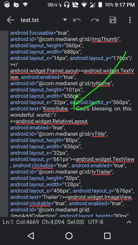 i used inspect layout block and got this text i want to assign only this into a variable