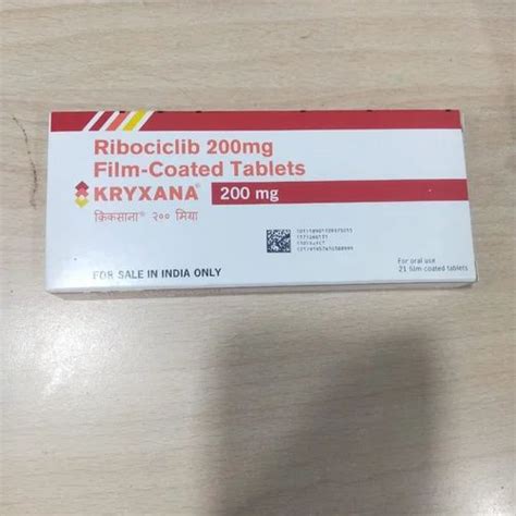 Kryxana 200mg Ribociclib Tablet At ₹ 20500box Kryxana In New Delhi