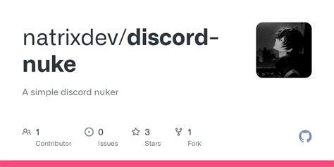 Github Natrixdev Discord Nuke A Simple Discord Nuker