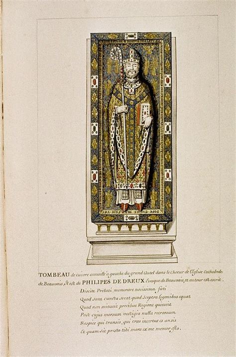 076 Philippe De Dreux Bishop Of Beauvais D 1217 Bishop 18