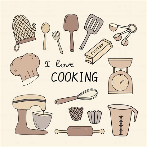 Baking Tools Drawing