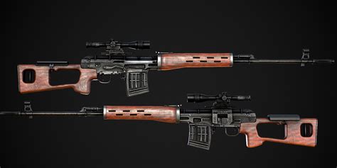 Dragunov 3d Model Superhive Formerly Blender Market