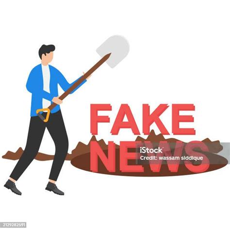 Ilustración De Detener La Propagación De Noticias Falsas Y